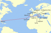 Timetables for Cruises To Miami, Florida on 20 December 2026