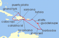 Timetables for Cruises From Pointe A Pitre, Guadeloupe during January ...