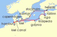 Timetables for Cruises To Kiel Canal on 23 September 2027