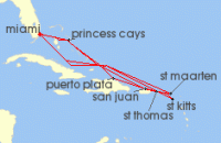 Timetables for Cruises To Basseterre, St. Kitts on 02 February 2028