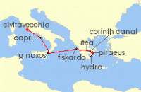 Timetables for Cruises To Hydra, Greece on 16 July 2028