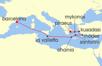 Timetables for Cruises To Chania, Crete on 23 September 2027