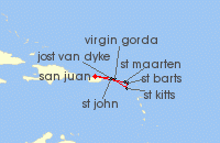 Timetables for Cruises From San Juan, Puerto Rico on 17 January 2028