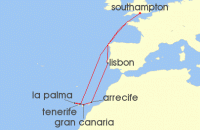 Timetables for Cruises To St Cruz De La Palma, Canary Islands on 09 ...