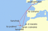 Timetables for Cruises To St Cruz De La Palma, Canary Islands on 27 ...