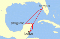 Timetables for Cruises To Progreso, Mexico on 18 November 2026