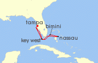 Timetables for Cruises To Key West, Florida on 21 January 2028